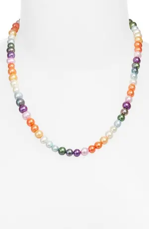 VIDAKUSH Multicolor Freshwater Pearl Necklace