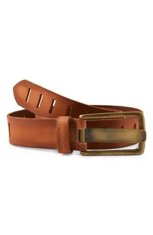 Free People We The Free Jona Leather Belt - Russet