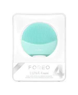 Foreo Luna 4 Mini Deep Cleansing Dual-sided Facial Cleansing Massager - Arctic Blue