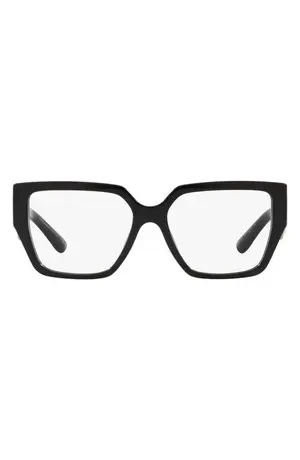 Dolce & Gabbana Dolce&Gabbana 55mm Square Eyeglasses Black