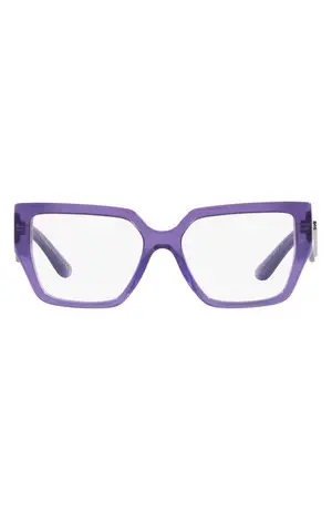 Dolce & Gabbana 55mm Square Eyeglasses - Violet
