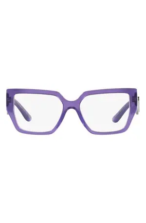 Dolce & Gabbana 55mm Square Eyeglasses - Violet