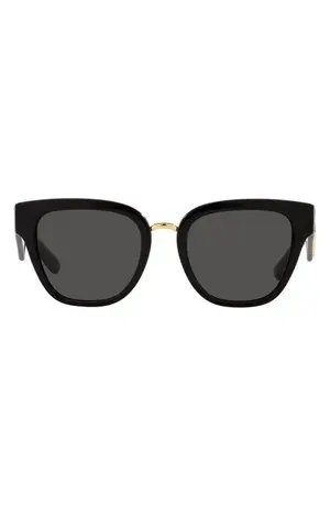 Dolce & Gabbana 51mm Butterfly Sunglasses - Dark Grey