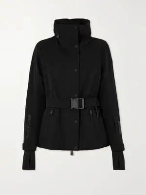 Women's Black Belted Ski Jackets