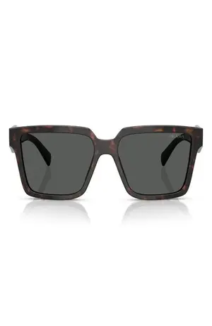 Prada 56mm Square Sunglasses - Dark Grey