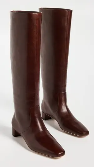 LOEFFLER RANDALL Indy Low Heel Tall Boots - Espresso