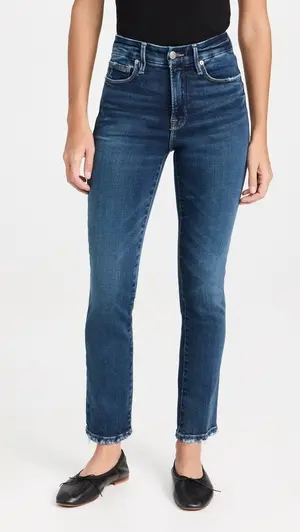 Good American Good Legs Straight Jeans - Indigo511