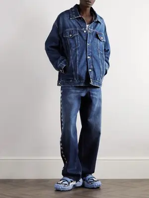 Off-White Eyelet-embellished Denim Jacket