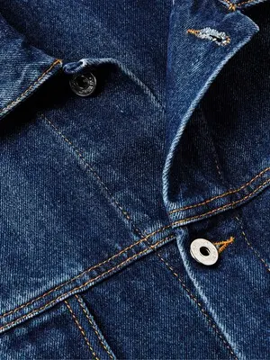 Off-White Eyelet-embellished Denim Jacket