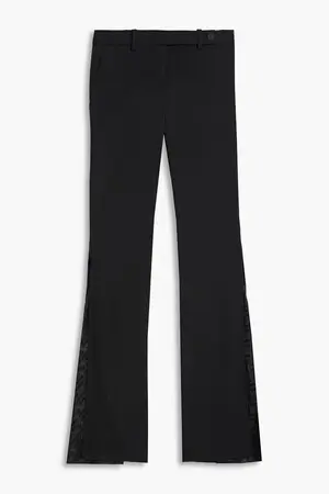 Versace Jacquard-paneled Flared Pants