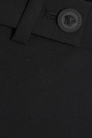 Versace Jacquard-paneled Flared Pants
