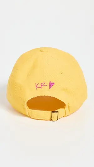KERRI ROSENTHAL Corduroy Baseball Hat Heart