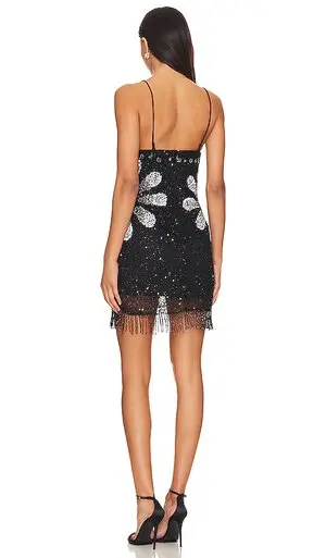 Tularosa Bellini Sequin Dress - Black Burst