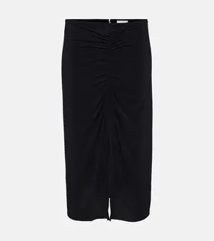 Black Ruched Skirts