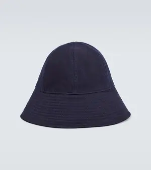 JIL SANDER Cotton Bucket Hat - Blue