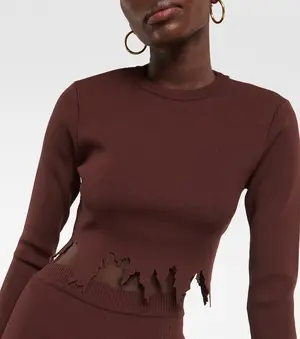 JW Anderson Distressed Crop Top