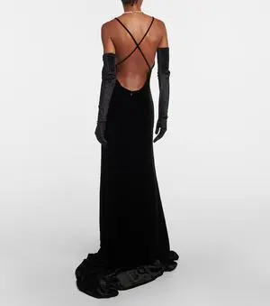 Costarellos Velvet Gown