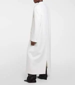 Magda Butrym Single-breasted Wool Coat - White