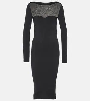 Wolford Venus Jersey Midi Dress - Black