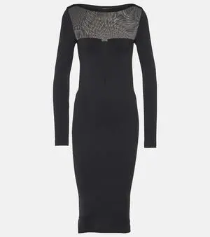 Wolford Venus Jersey Midi Dress - Black
