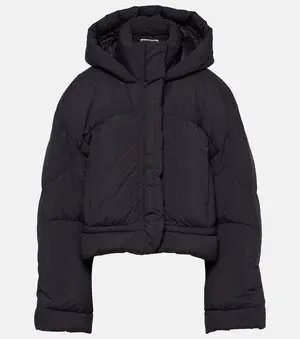 Acne Studios Hooded Puffer Jacket - Black | Editorialist