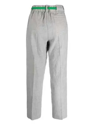 ALYSI Belted Straight-leg Trousers