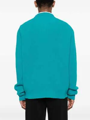 LANEUS Crew-neck Ribbed-knit Jumper