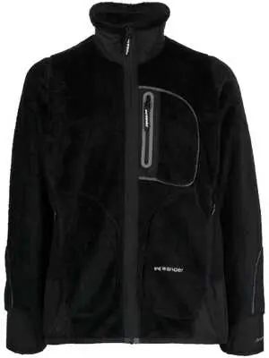 AND WANDER Embroidered Logo Fleece Jacket