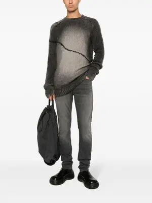 Paige Lennox Low-rise Skinny Jeans - Grey