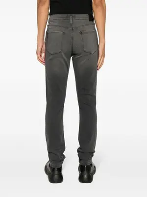 Paige Lennox Low-rise Skinny Jeans - Grey