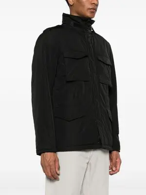 Aspesi Funnel-neck Long-sleeve Jacket - Black