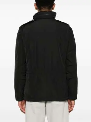 Aspesi Funnel-neck Long-sleeve Jacket - Black