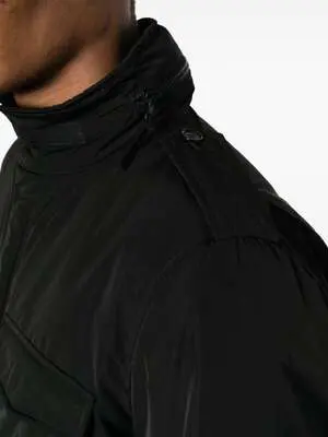Aspesi Funnel-neck Long-sleeve Jacket - Black