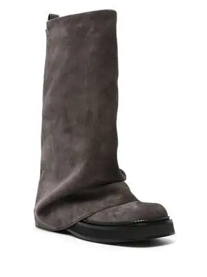 Attico Robin Layered Suede Boots