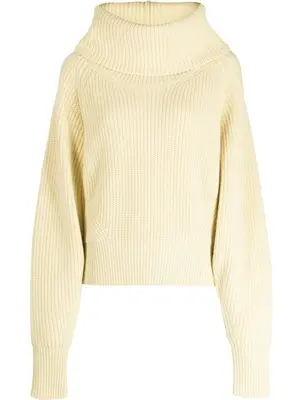 SA SU PHI Funnel-neck Ribbed-knit Jumper