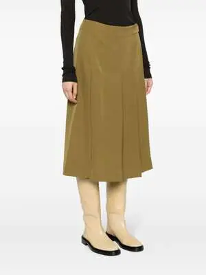 LEMAIRE Pleated Wrap Midi Skirt