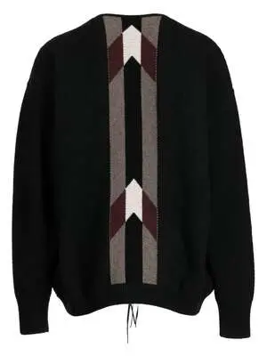 CHILDREN OF THE DISCORDANCE Patterned Intarsia-knit Wool Cardigan
