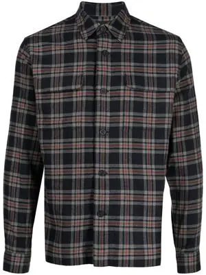 Vince Kingston Plaid Cotton Shirt