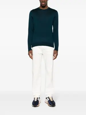 Paul & Shark Crew-neck Virgin Wool Jumper - Blue