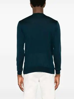 Paul & Shark Crew-neck Virgin Wool Jumper - Blue