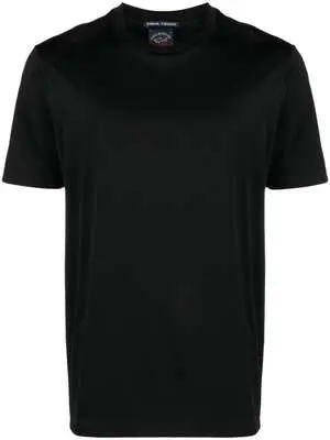Paul & Shark Logo-tape Cotton Shirt - Black