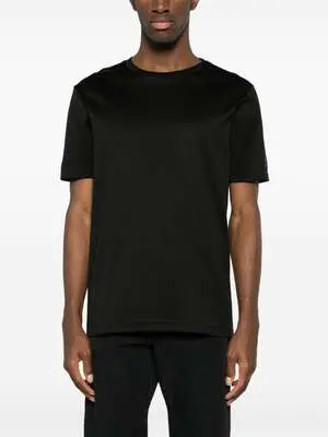 Paul & Shark Logo-tape Cotton Shirt - Black