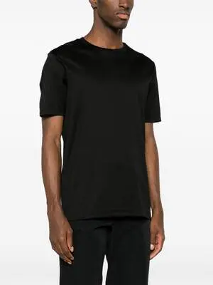 Paul & Shark Logo-tape Cotton Shirt - Black