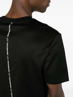 Paul & Shark Logo-tape Cotton Shirt - Black