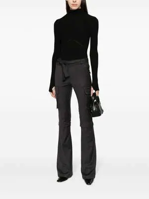 ANDREĀDAMO Balaclava-hood Ribbed Jumper