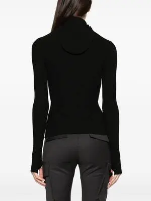 ANDREĀDAMO Balaclava-hood Ribbed Jumper