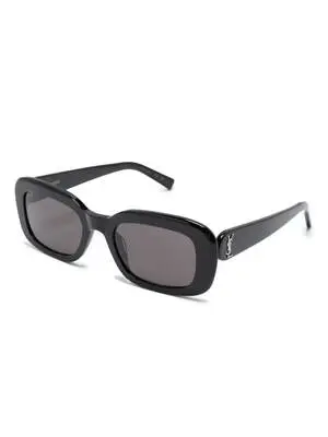Saint Laurent Logo Plaque Rectangle Sunglasses
