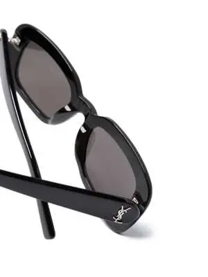 Saint Laurent Logo Plaque Rectangle Sunglasses