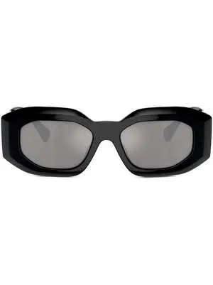 Versace Rectangle-frame Sunglasses - Black
