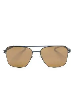 Mykita Pilot-frame Double-bridge Sunglasses - Blue